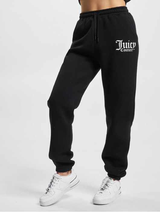 Juicy Couture Damen Jogginghose Fleece With Graphic In Schwarz 956740